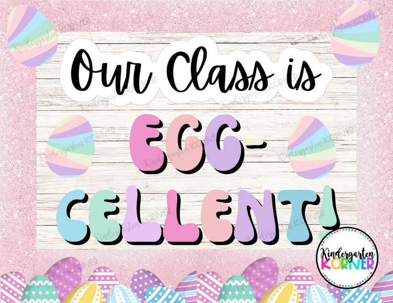 April Family Homework Egg-cellent Spring Bulletin Board Kindergarten ...