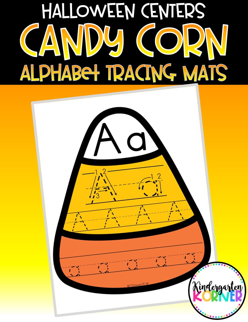 Halloween Handwriting Writing Center Write & Wipe Alphabet Letter ...