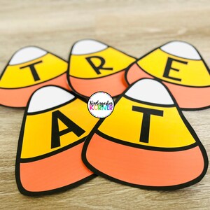 Candy Corn Bulletin Board Letters | Halloween Accents | Halloween ...