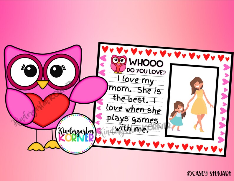 February Family Homework, Owl Valentine's Day Bulletin Board, AND Class ...