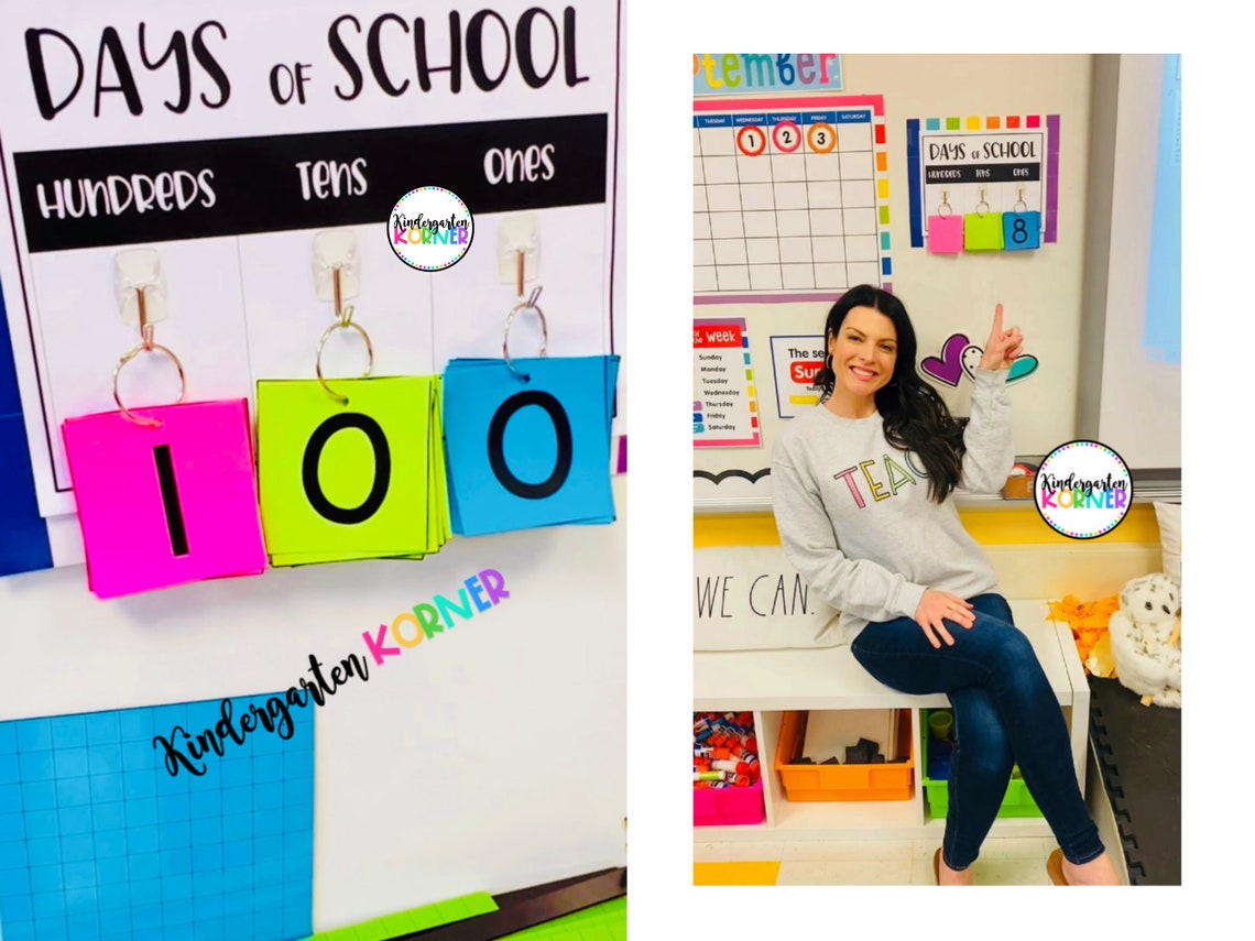 Place Value Poster for Bulletin Board Calendar Math Printable Classroom ...