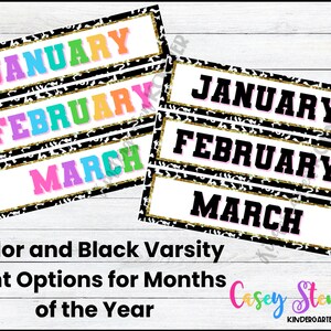 Composition Notebook Large Calendar Kit | Months, Number Card S ...