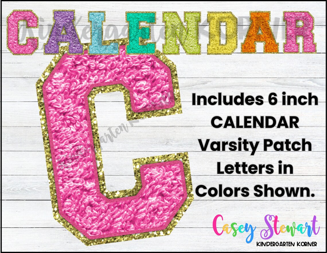 Composition Notebook Large Calendar Kit | Months, Number Card S ...
