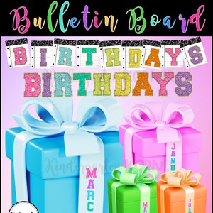 Student Birthdays Bulletin Board | Composition Notebook Theme (or Any ...