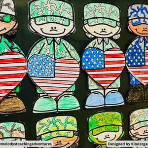 Veterans Day Bulletin Board | Writing, Craft, Bulletin Board Letters ...