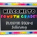 Welcome to Fourth Grade! Bulletin Board | Rainbow Classroom Décor ...