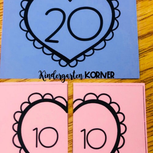 Valentine's Day Bulletin Board and Valentine's Day Math Center Number ...