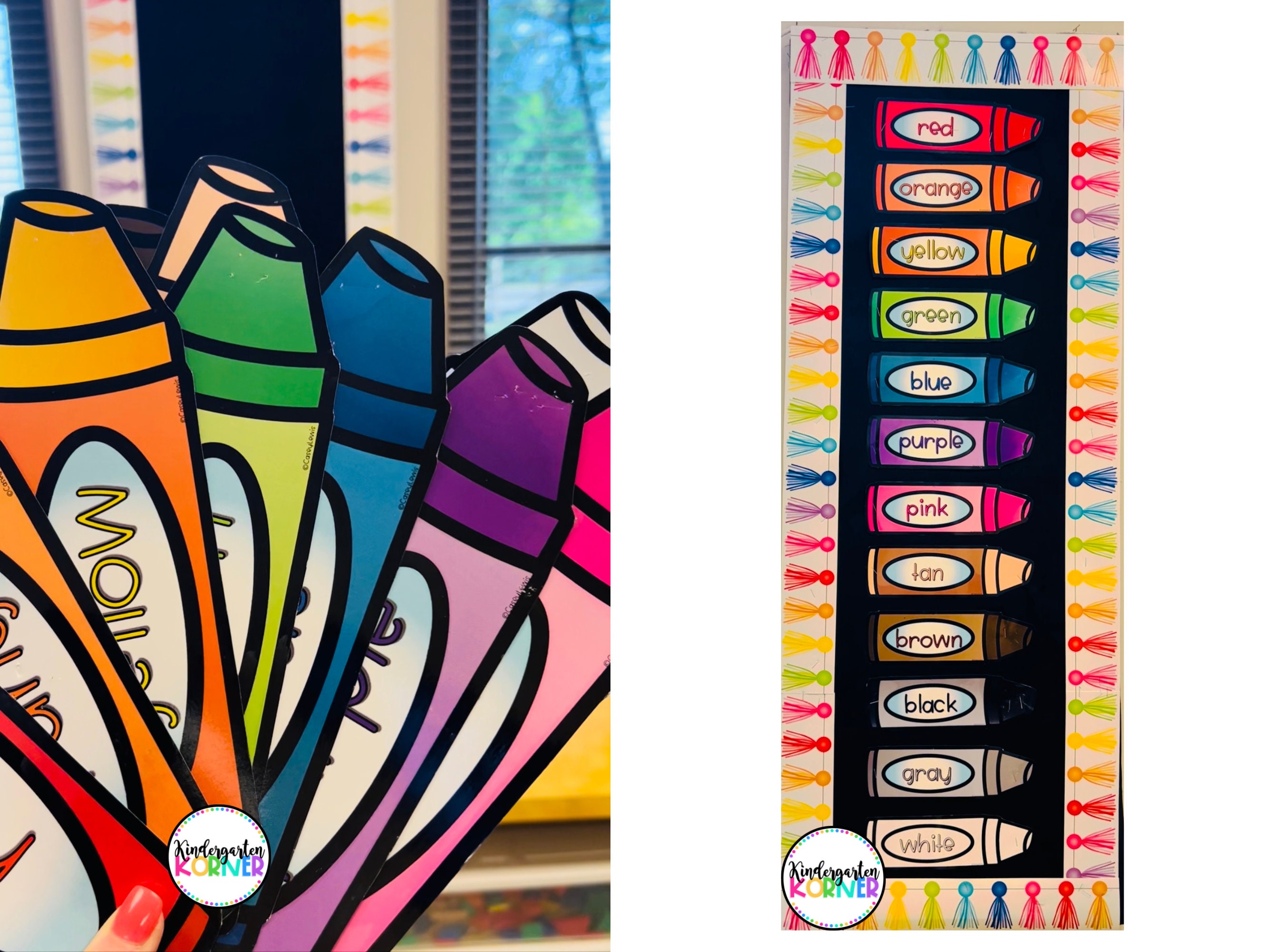 Crayon Color Word Wall Bulletin Board Crayons Color Words Classroom ...