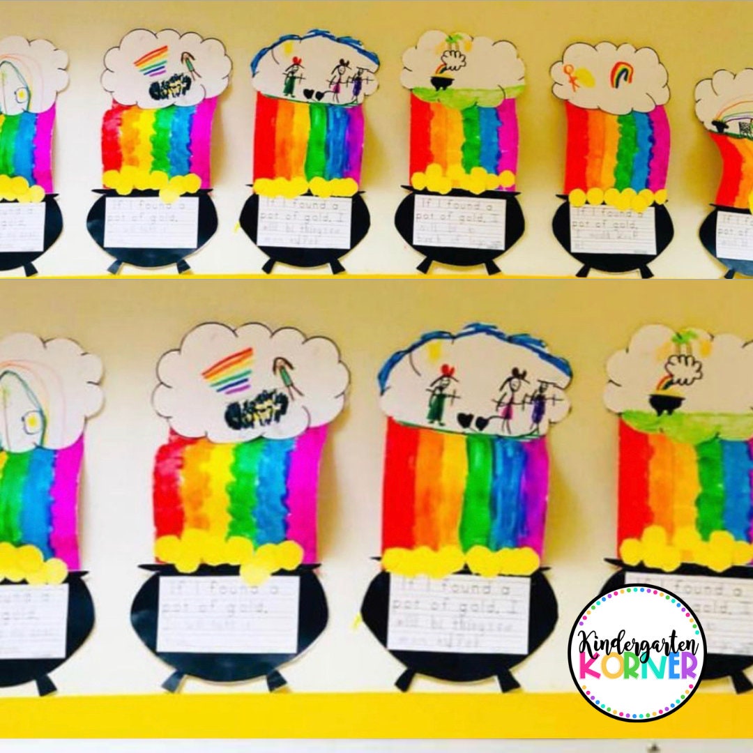 St. Patrick's Day Bulletin Board If I Found a Pot of Gold and Rainbow ...