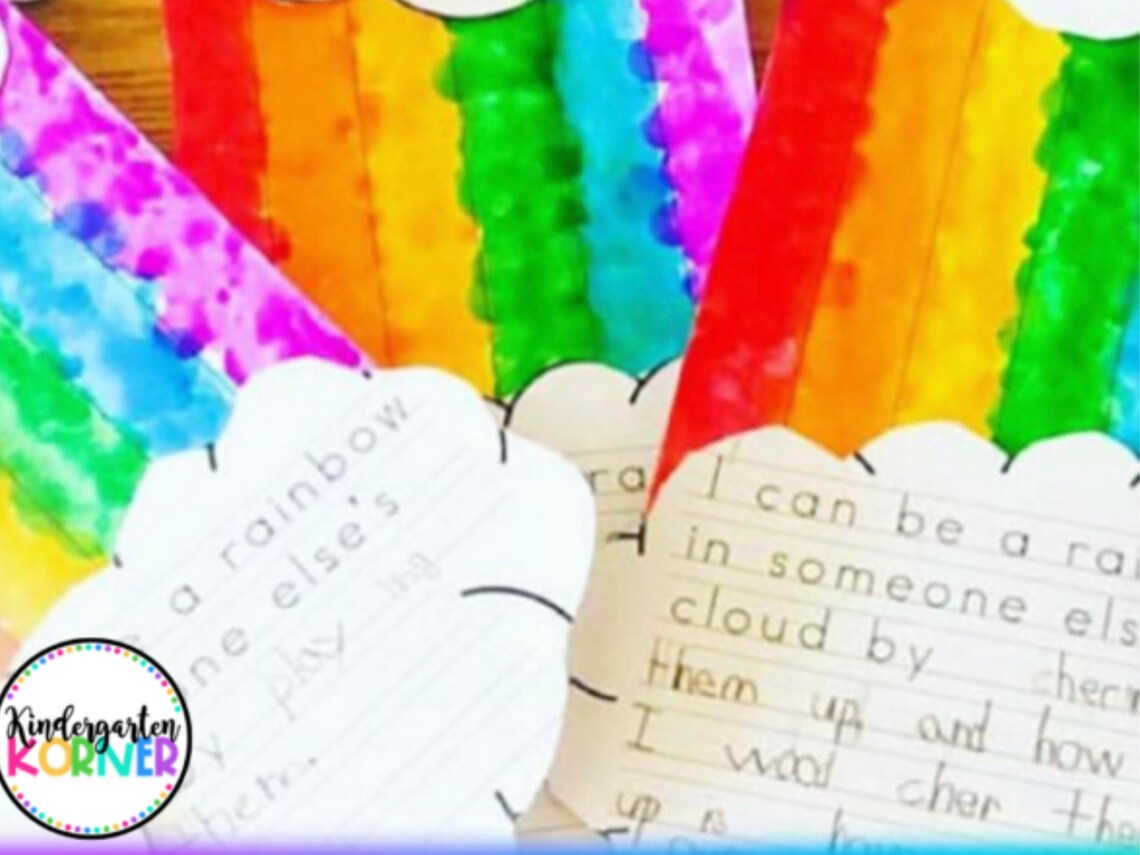 Be the Rainbow in Someone Else's Cloud Bulletin Board Writing & Craft ...