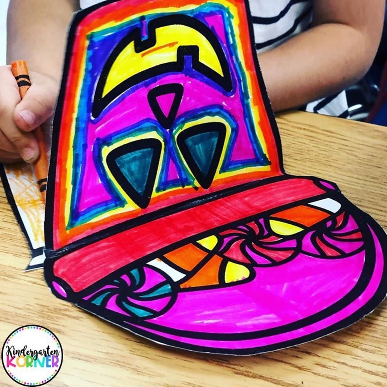 Halloween Bulletin Board Kit Writing Activity, Flip Craft, and Trick or ...