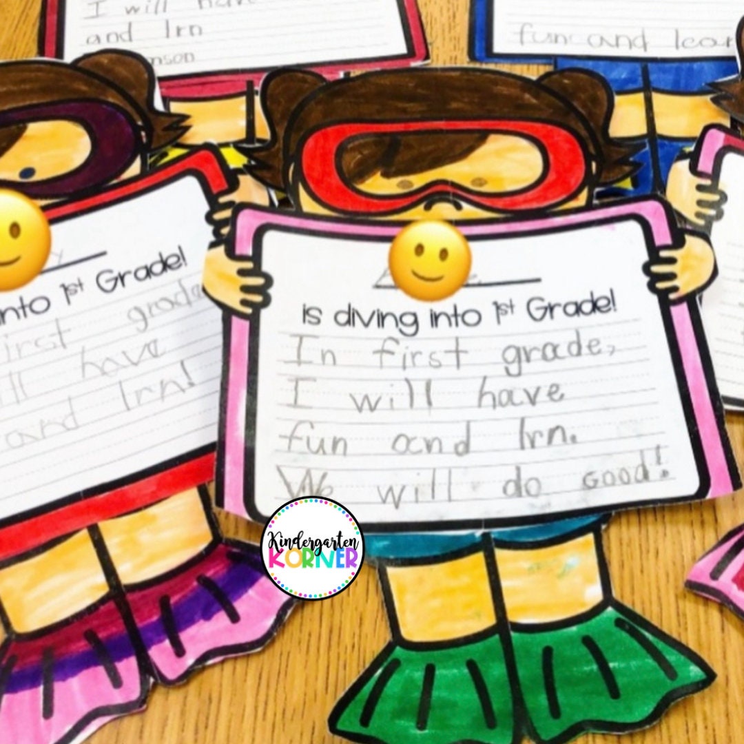 Diving Into Summer End of the Year Bulletin Board Kindergarten, 1st ...