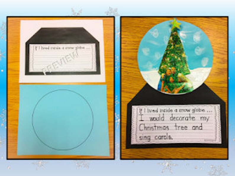 Snowglobe Bulletin Board | Snow Globe Craft and Writing | Winter ...