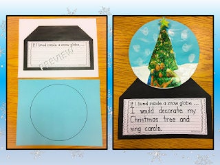 Snowglobe Bulletin Board | Snow Globe Craft and Writing | Winter ...