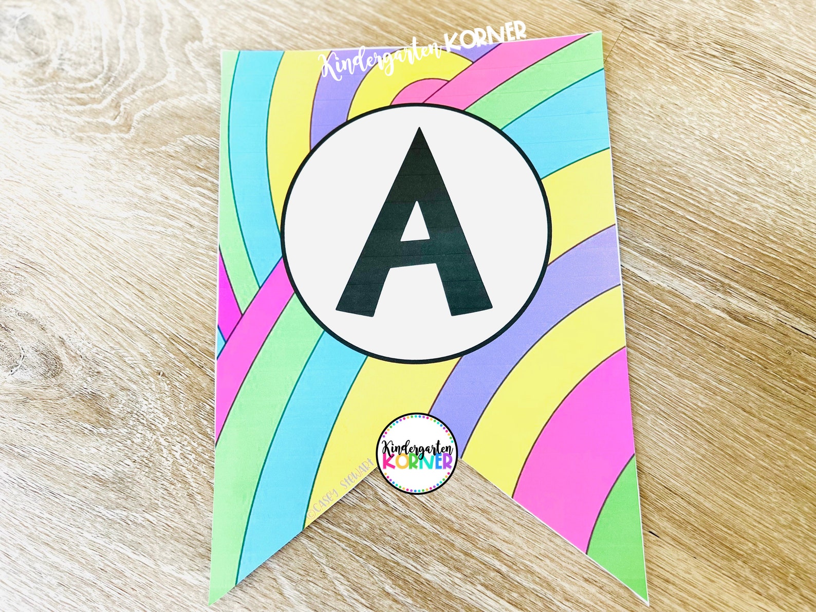 Bulletin Board Letters Pastel Pennant Style Banner Custom - Etsy