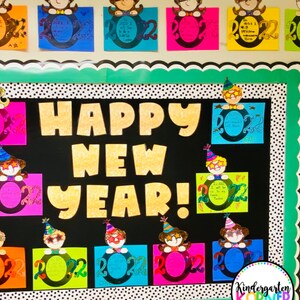 2024 New Year's Bulletin Board New Year's Resolutions Intentions Goals ...