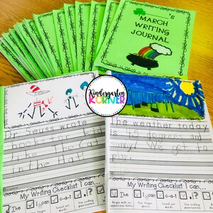 Kindergarten Writing Journals | Kindergarten Journal Writing ...