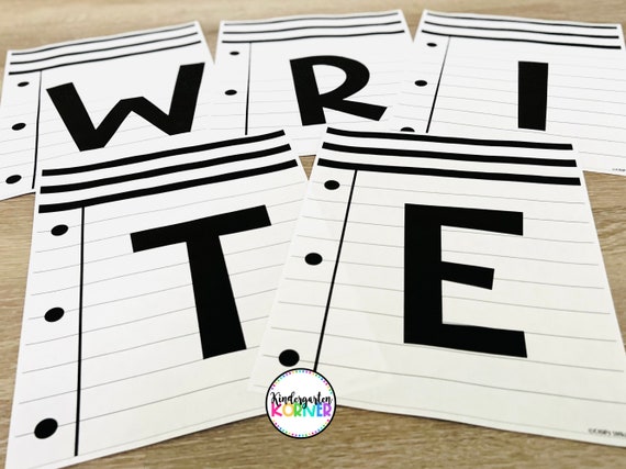 Notepad Writing Paper Bulletin Board Letters Create Your Own - Etsy