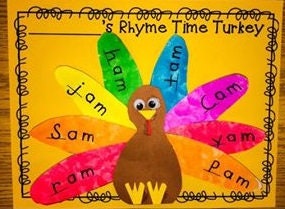 Thanksgiving Bulletin Board Rhyme Time Turkeys (Instant Download) - Etsy