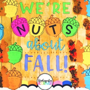 Fall Bulletin Board | We're Nuts About Fall | Squirrel and Acorn ...