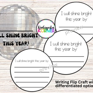 2024 New Year's Bulletin Board Kit | New Year's Resolution Writing ...