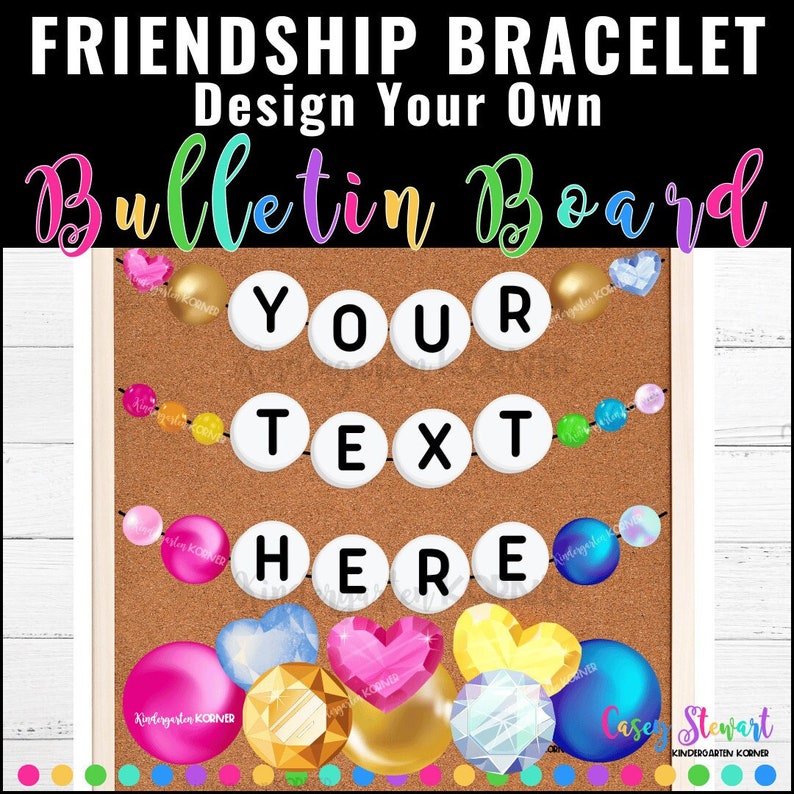 Friendship Bracelet Beads Letters Numbers | Custom Bulletin Board ...