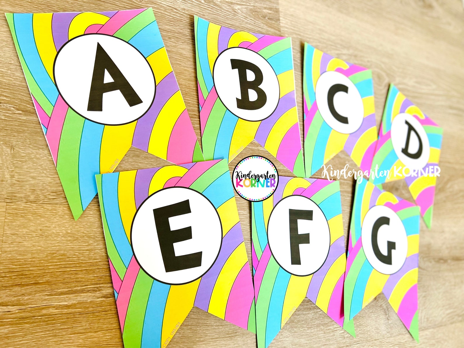 Bulletin Board Letters Pastel Pennant Style Banner Custom Sign, Banners ...