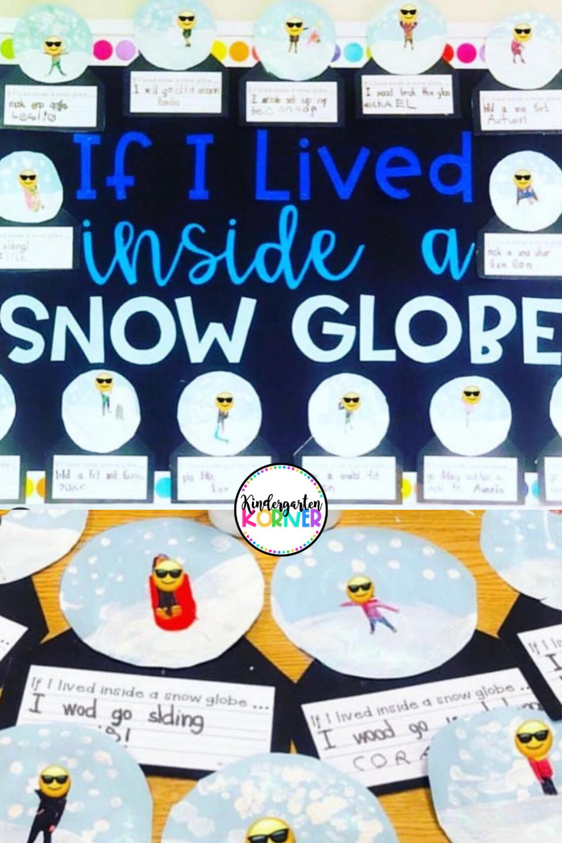 Snowglobe Bulletin Board | Snow Globe Craft and Writing | Winter ...