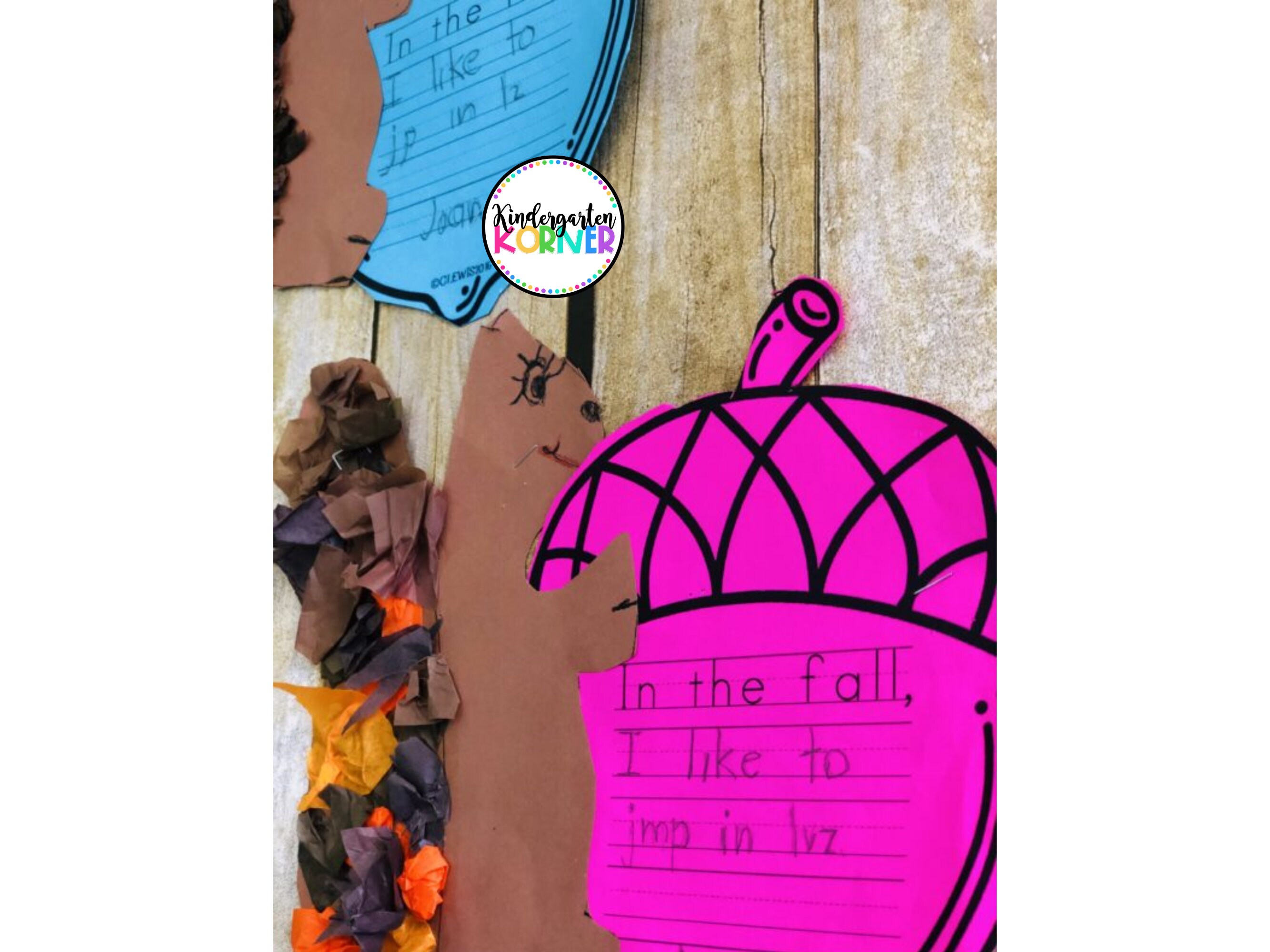 Fall Bulletin Board We're Nuts About Fall Squirrel and Acorn Writing ...