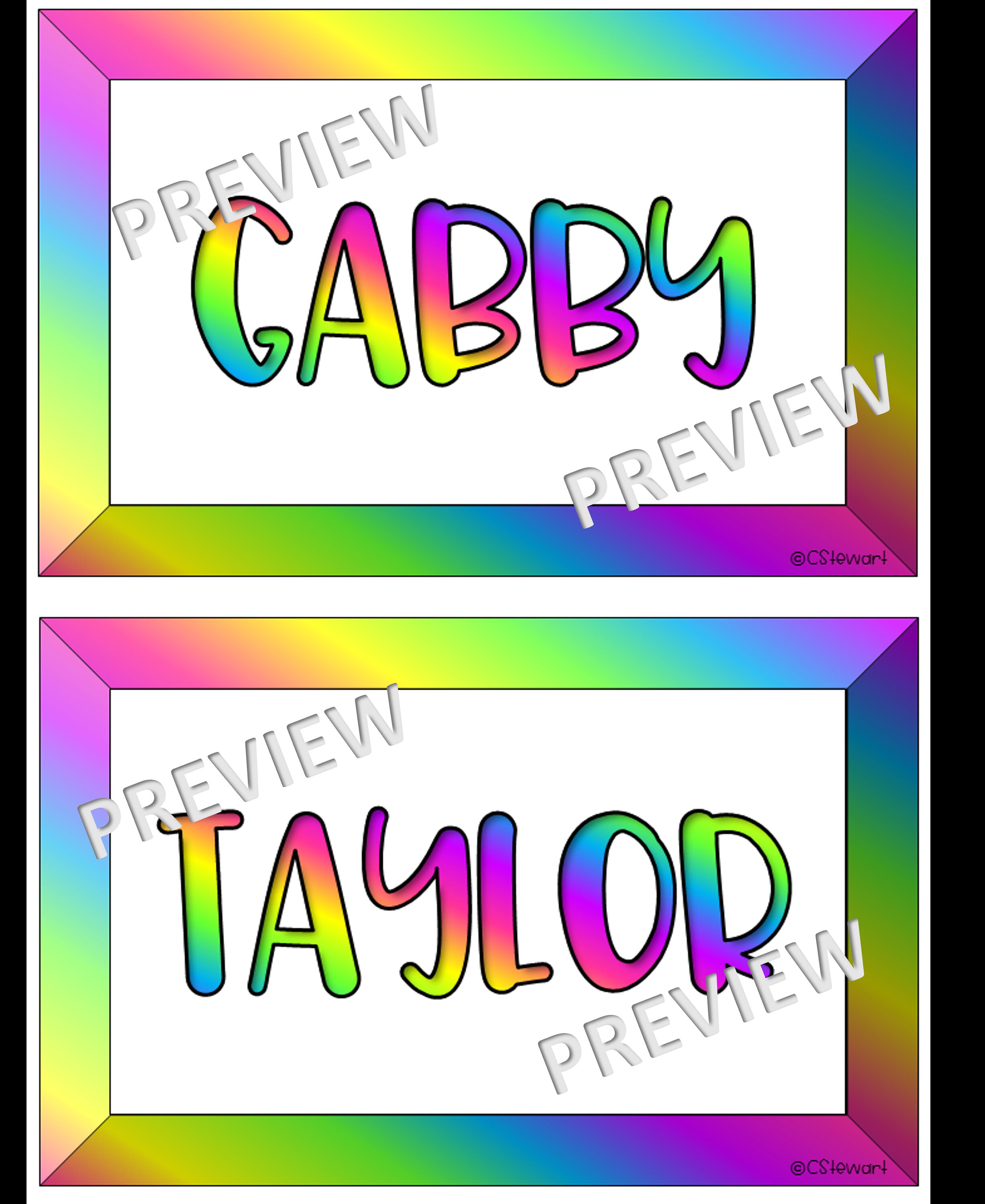 EDITABLE Rainbow Locker Tags, Name Tags, Labels | Rainbow Classroom ...