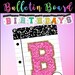 Student Birthdays Bulletin Board | Composition Notebook Theme (or Any ...