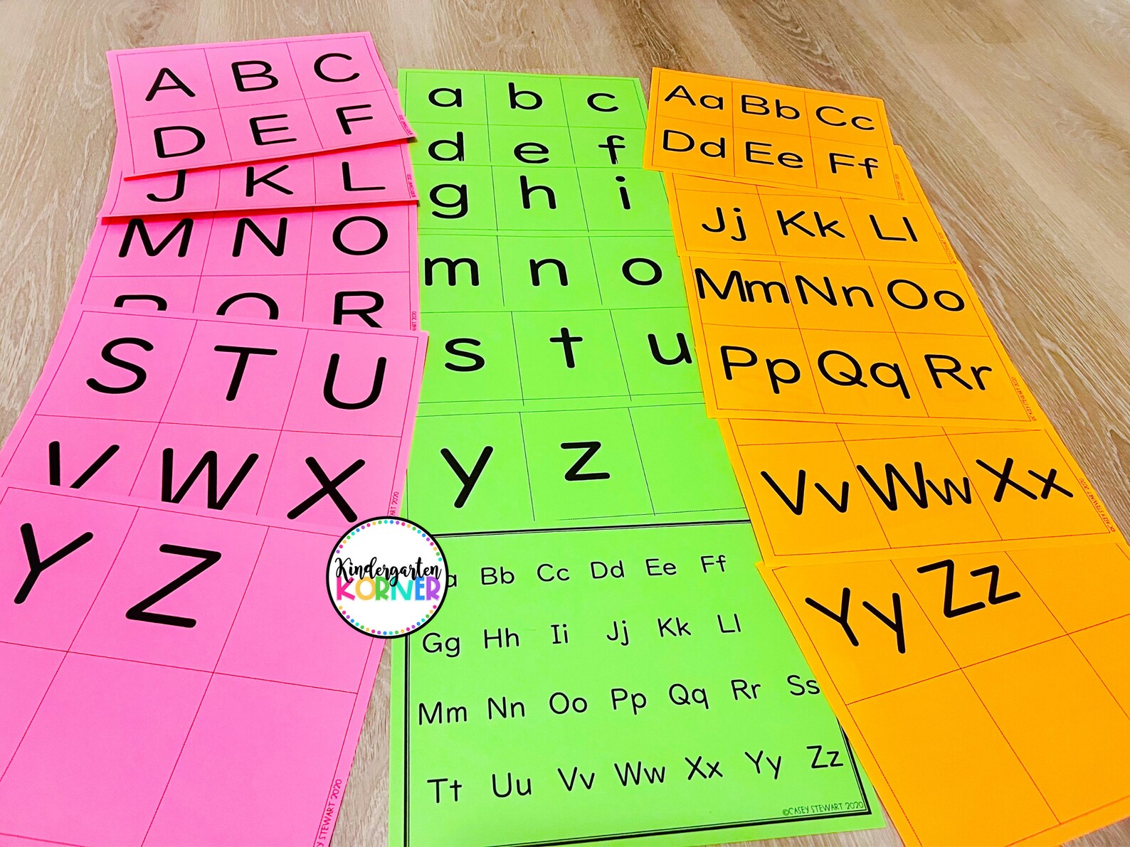 Letter Flash Cards Uppercase and Lowercase Alphabet Letters Flashcards ...
