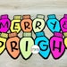 Christmas Lights Holiday Lights Bulletin Board Letters Custom Banners ...