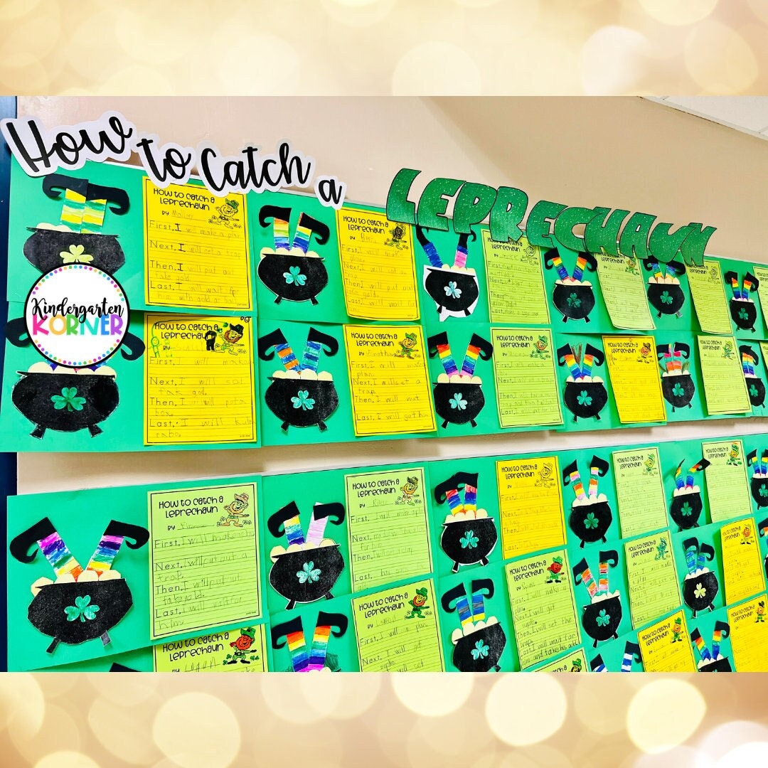 St. Patrick's Day Bulletin Board | How to Catch a Leprechaun Writing ...