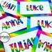 EDITABLE Rainbow Locker Tags, Name Tags, Labels | Rainbow Classroom ...