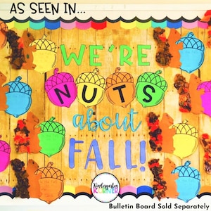 Acorn Bulletin Board Letters | Fall Acorns Classroom Décor, Custom ...