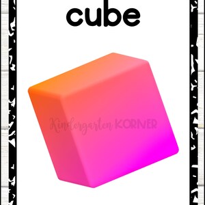 3D Shapes Posters Composition Notebook Classroom Decor Theme ...