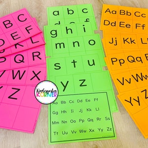 Kindergarten Flash Cards | Alphabet Uppercase Letters, Lowercase ...