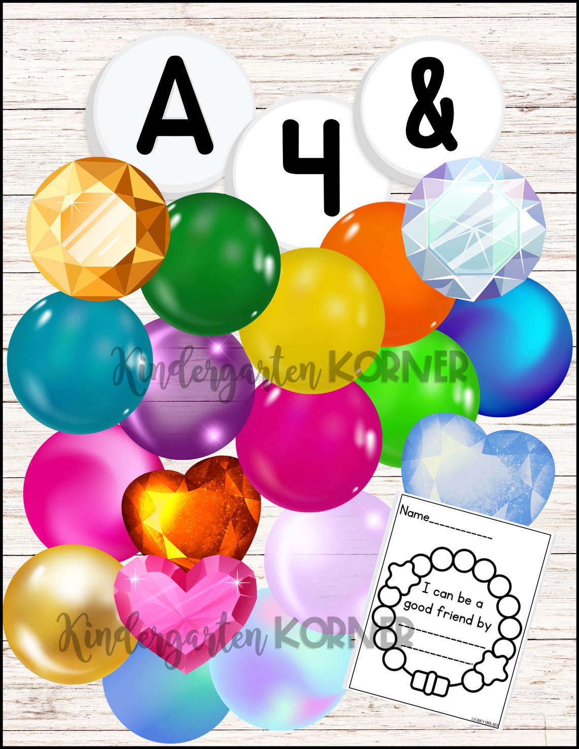 Friendship Bracelet Beads Letters Numbers | Custom Bulletin Board ...