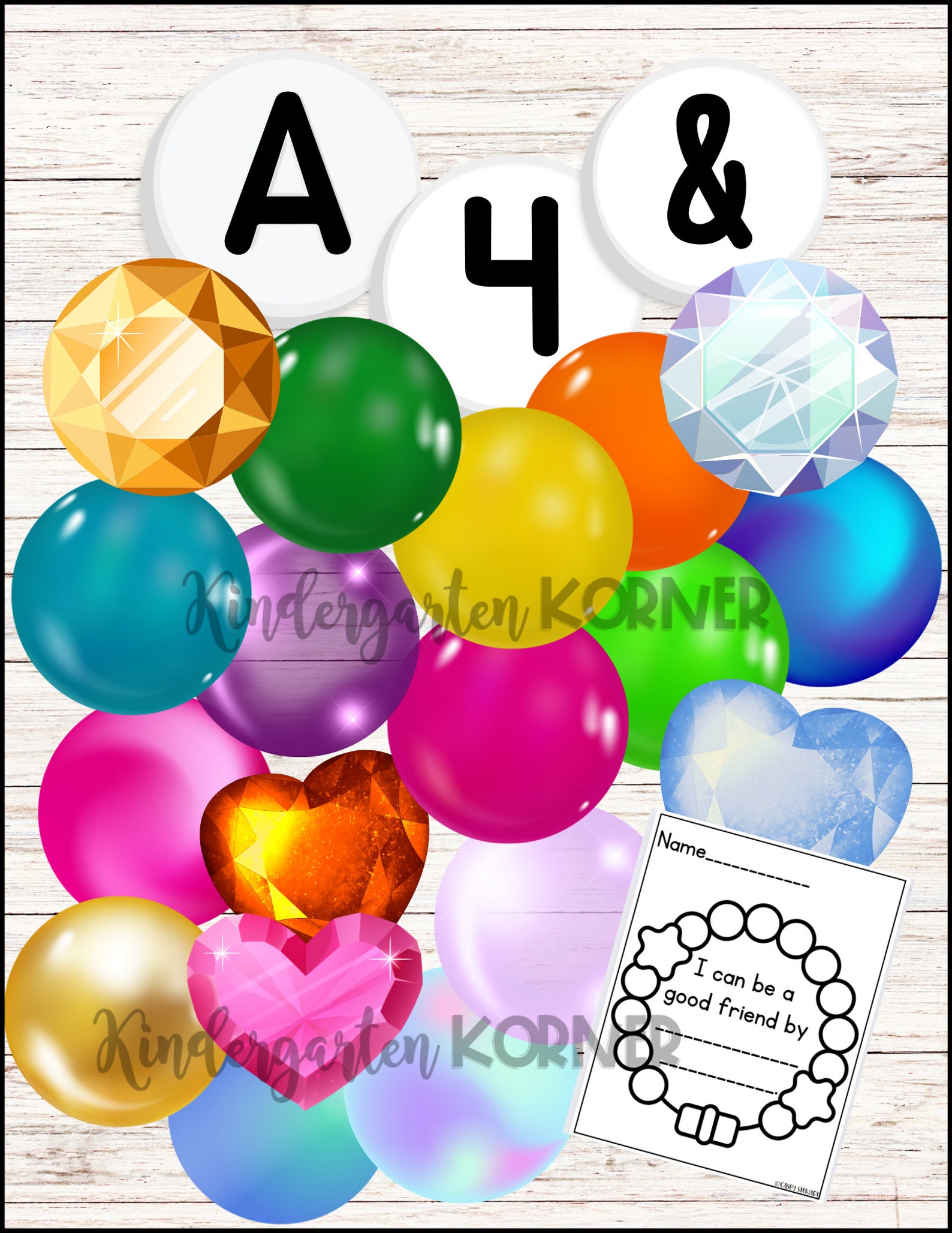 Friendship Bracelet Beads Letters Numbers Custom Bulletin Board Design ...