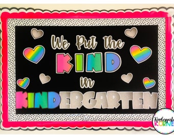 Groovy Kindness Bulletin Board Kit Kindness Door Decor - Etsy