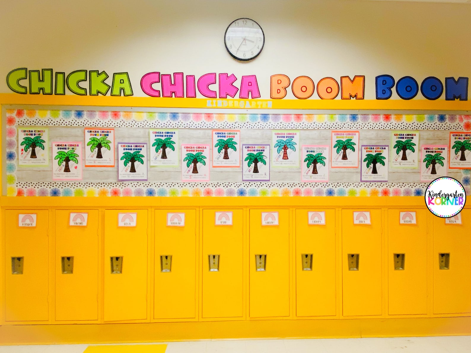 Chicka Chicka Boom Boom Bulletin Board | Writing, Craft, Bulletin Board ...