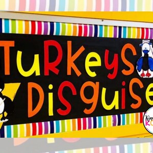 Turkeys in Disguise | Disguise a Turkey Thanksgiving Bulletin Board ...