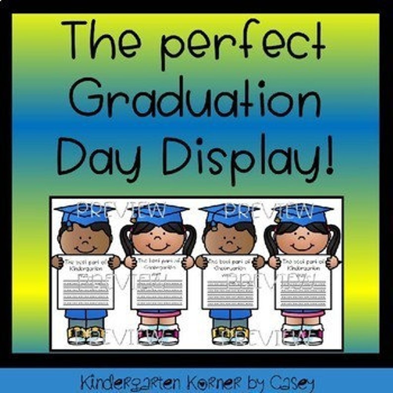 Kindergarten Graduation Craft and Writing Prek Preschool Graduation ...