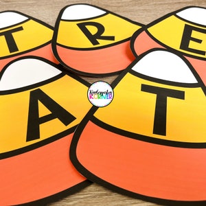 Candy Corn Bulletin Board Letters | Halloween Accents | Halloween ...