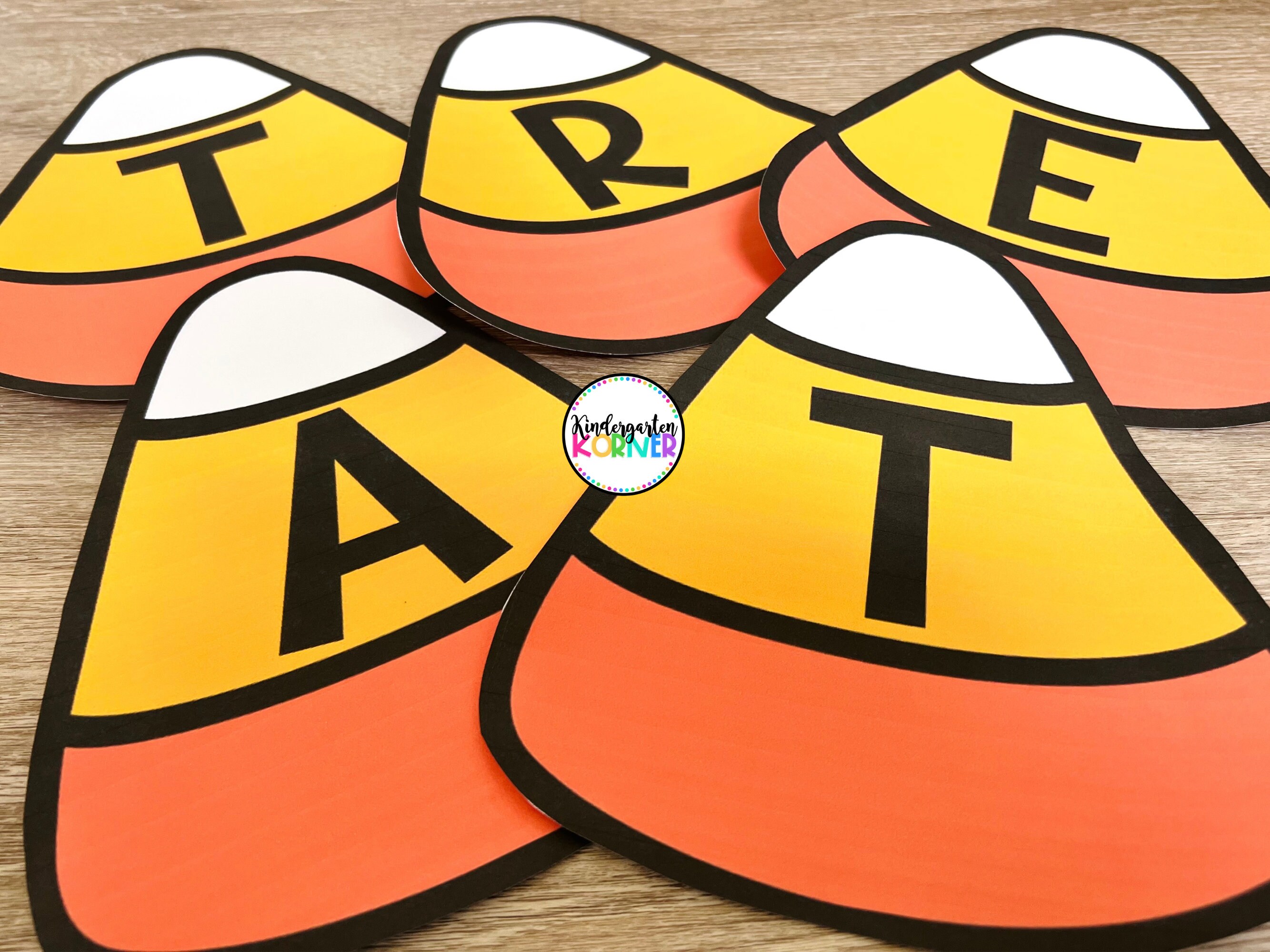 Candy Corn Bulletin Board Letters | Halloween Accents | Halloween ...