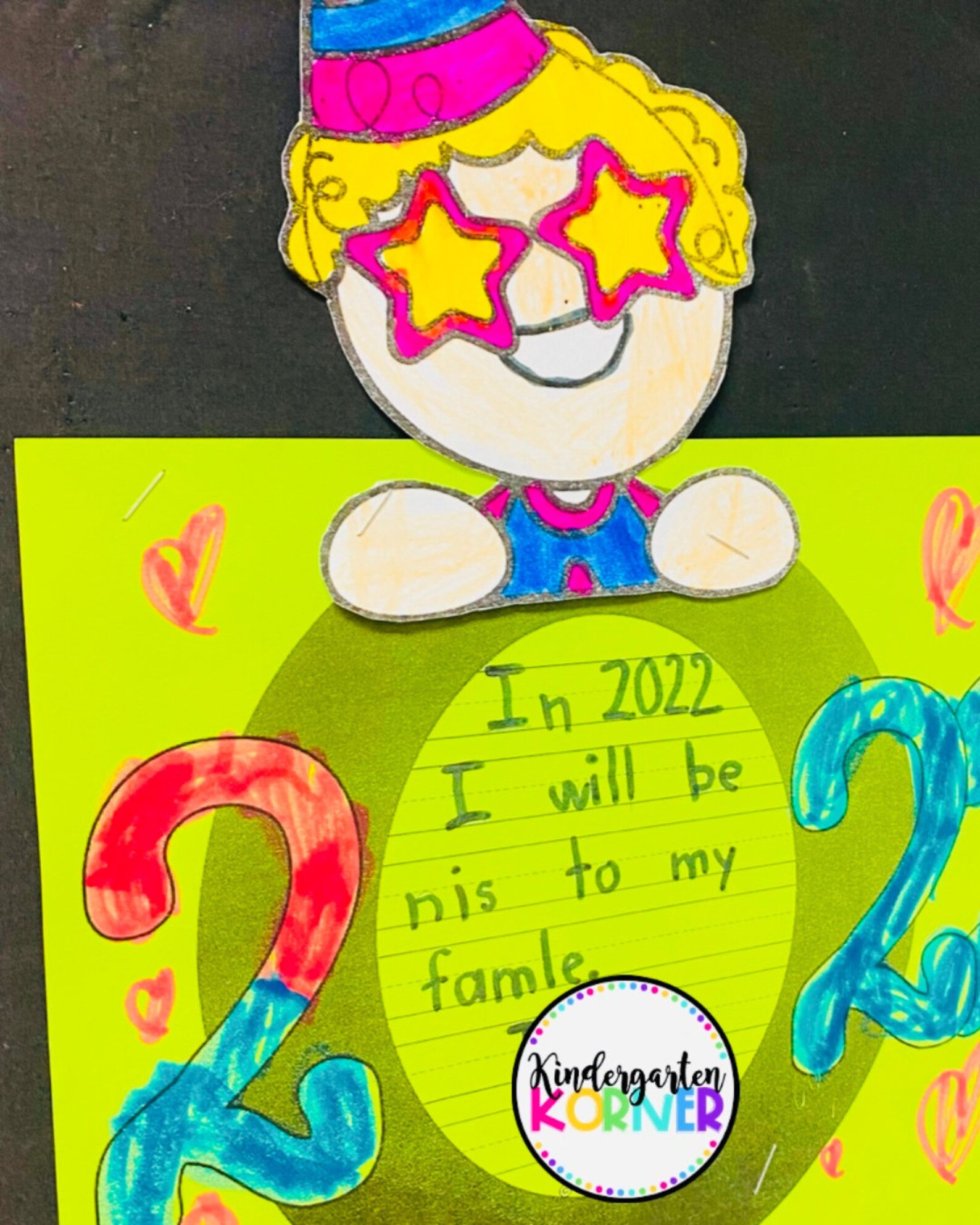 2024 New Year's Bulletin Board New Year's Resolutions Intentions Goals ...