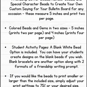 Friendship Bracelet Beads Letters Numbers | Custom Bulletin Board ...