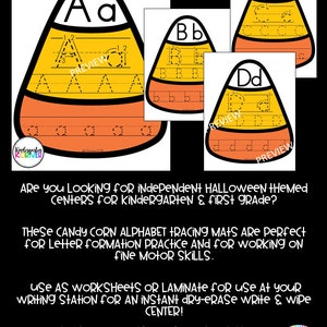 Halloween Handwriting Writing Center | Write & Wipe Alphabet Letter ...