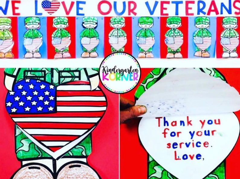 Veterans Day Bulletin Board Writing Craft Bulletin Board - Etsy